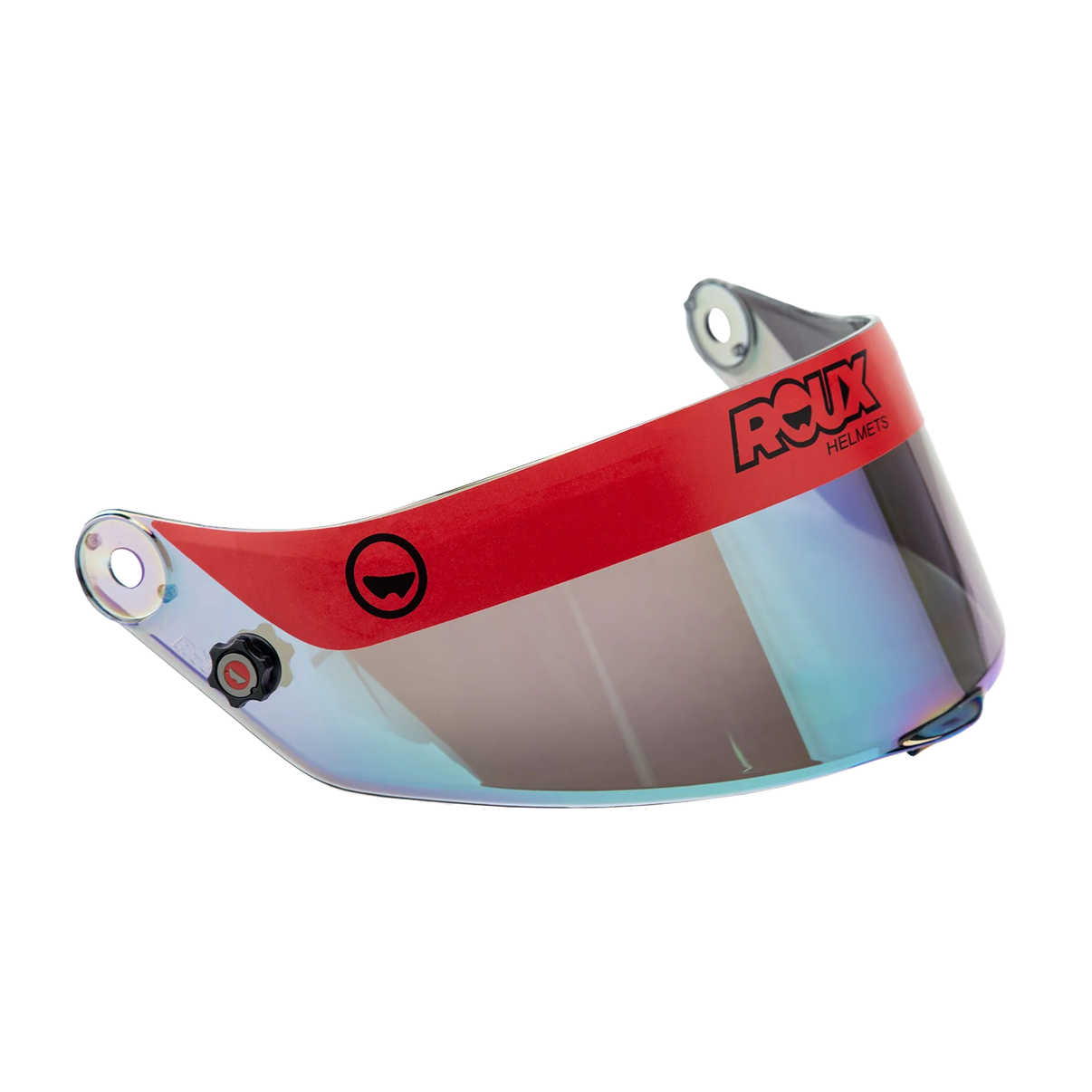 Pininfarina Roux Iridium Blue Visor Shield | Harris Race Radios