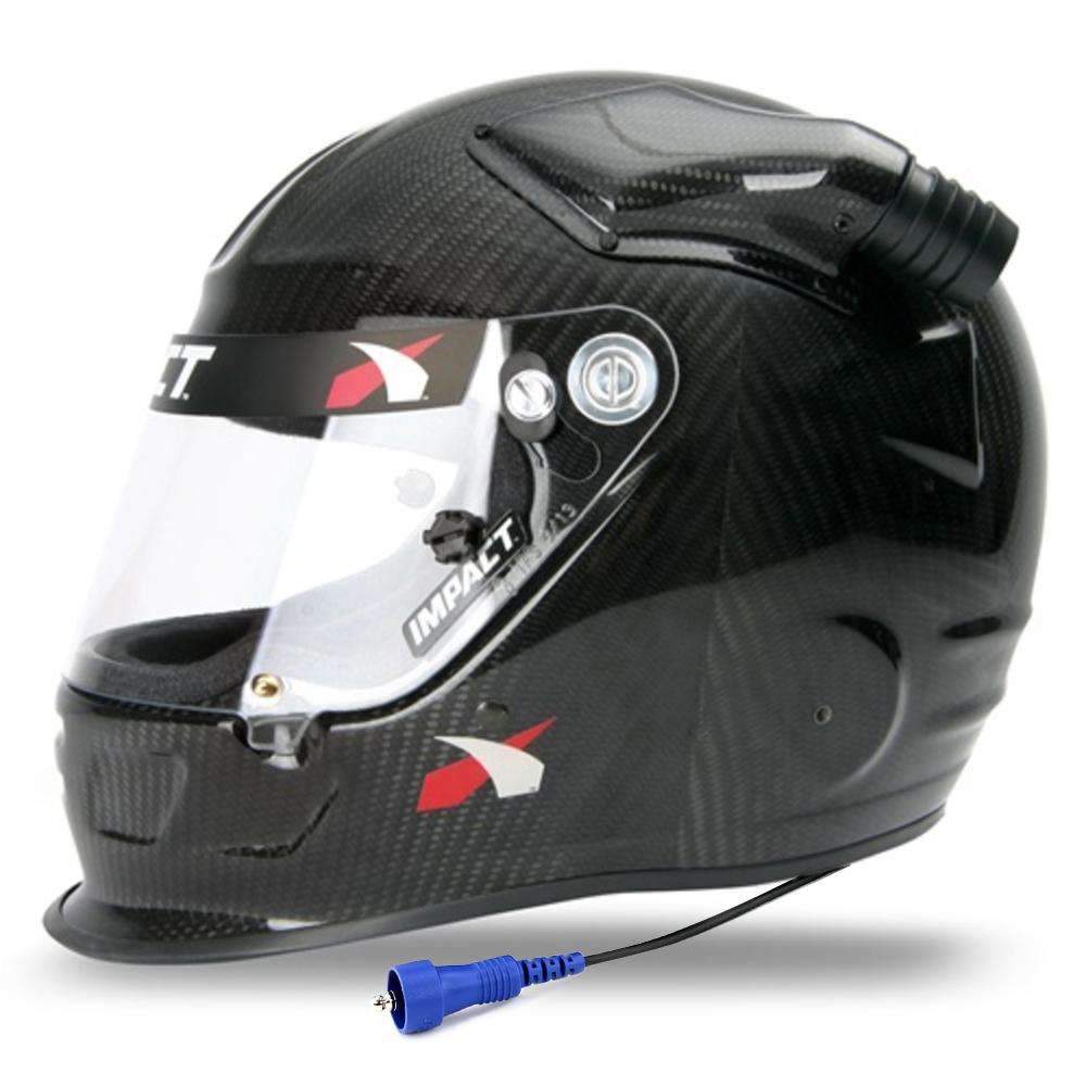 Impact Carbon Fiber OS20 RACE Offset Air Helmet Wired OFFROAD | Harris ...