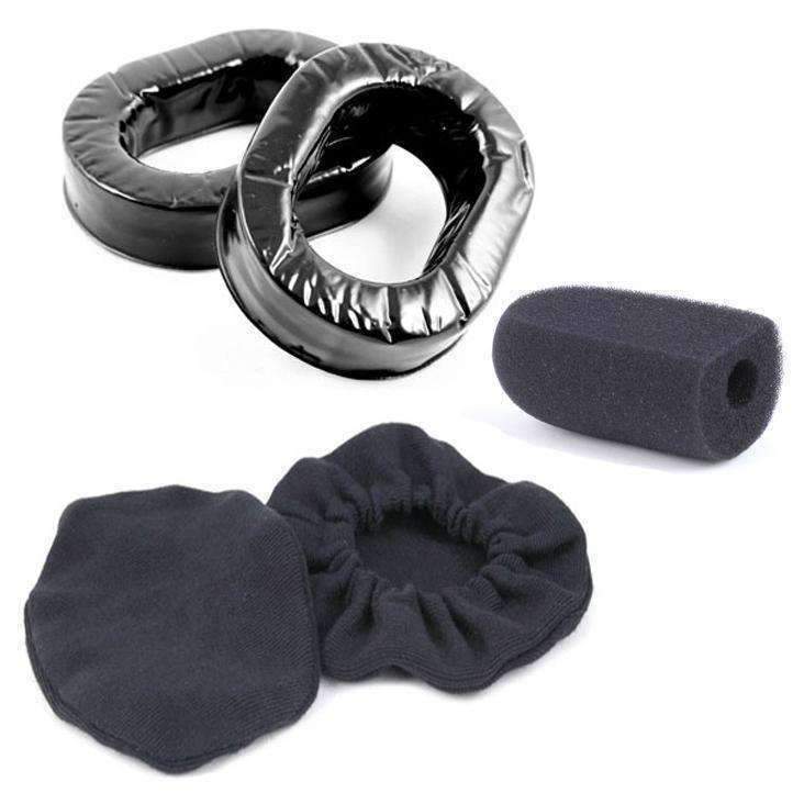 HRR: Gel Ear Seals Comfort Kit with Cloth Ear Covers & Mic Muff