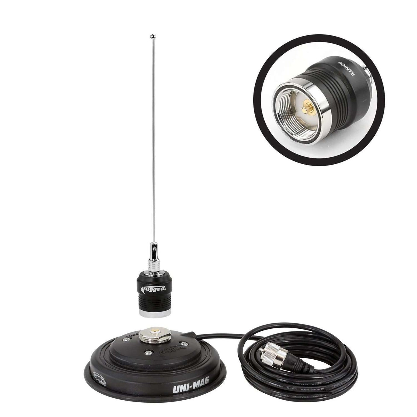 UHF No Ground Plane (NGP) Whip Antenna Kit with Magnetic Mount | Harris ...